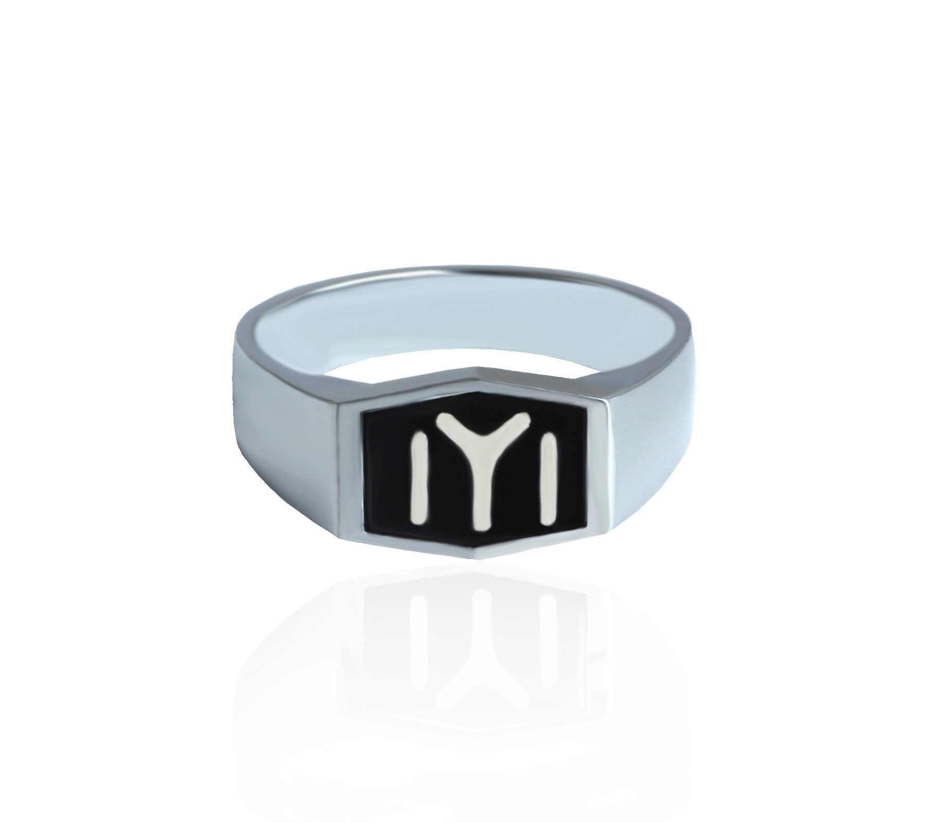 Kayi Tribe Derilus Ertugrul Symbol IYI, Men Handmade Ring, Ottoman ...