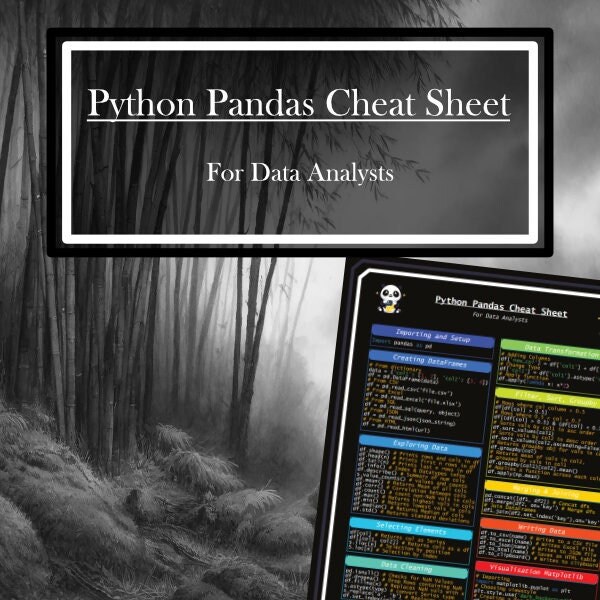 Cheat Sheet Python - Etsy