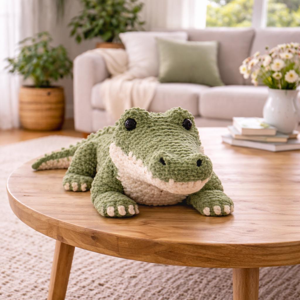 Crocodile Amigurumi Crochet Pattern PDF | Realistic Alligator Toy ...