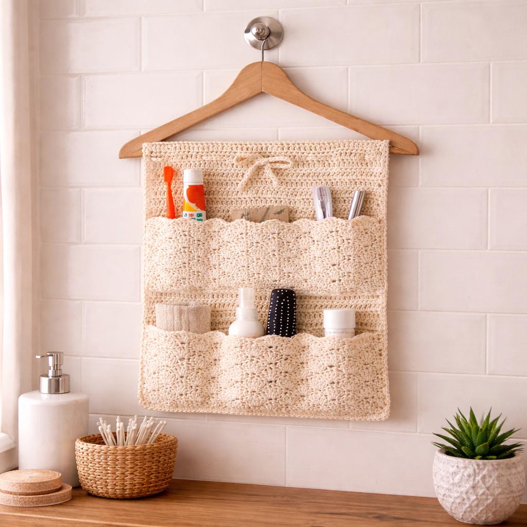 Crochet Sofa Armrest Organizer Pattern PDF – Couch Storage Caddy With ...