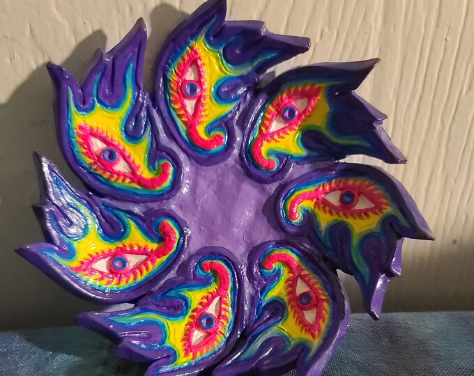 Fanmade Handsculpted Lisa Frank X Tool Lateralus Eye Polymer Clay ...