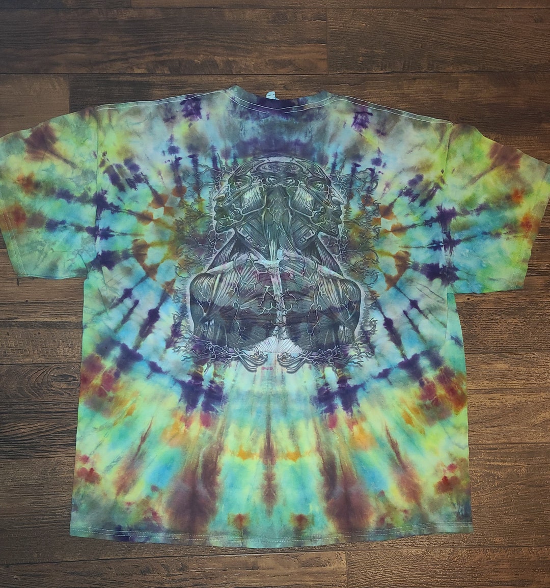Tie-dyed Tool Band - Grey Man - Lateralus Shirt - Mens Size XXL ...