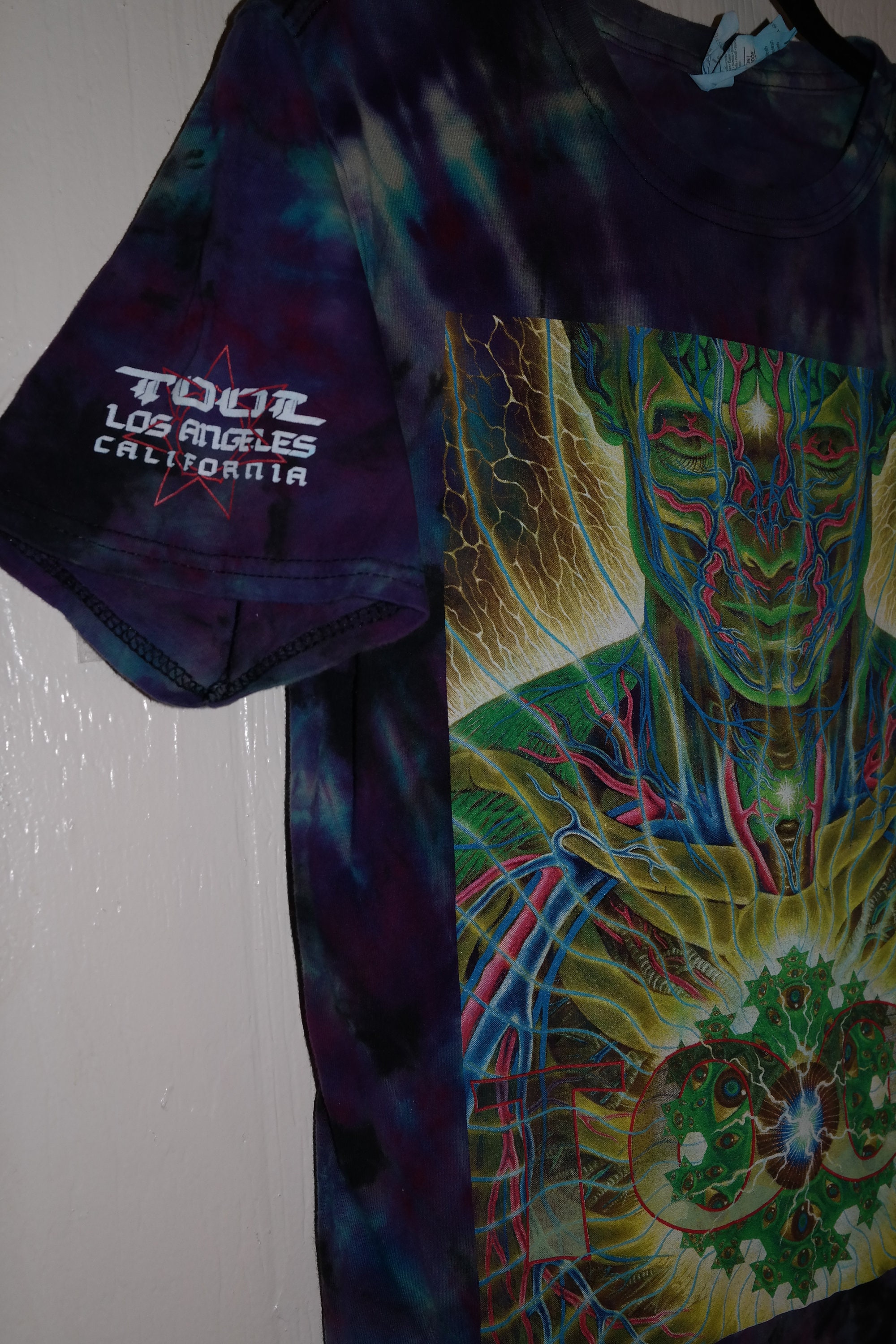 Custom Tool 2020 Tour - Alex Grey- Auckland NZ Tie Dyed Tour Shirt ...