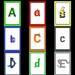 Alphabet Embedded Mnemonic Colorful Flashcards (animals and Items ...