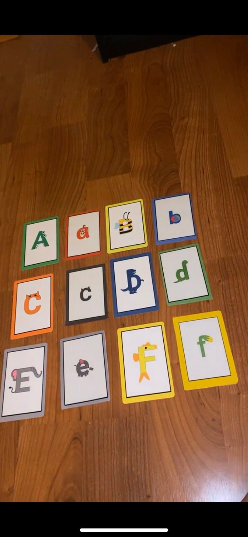 Colorful Alphabet Embedded Mnemonic Flashcards With Durable Magnetic ...