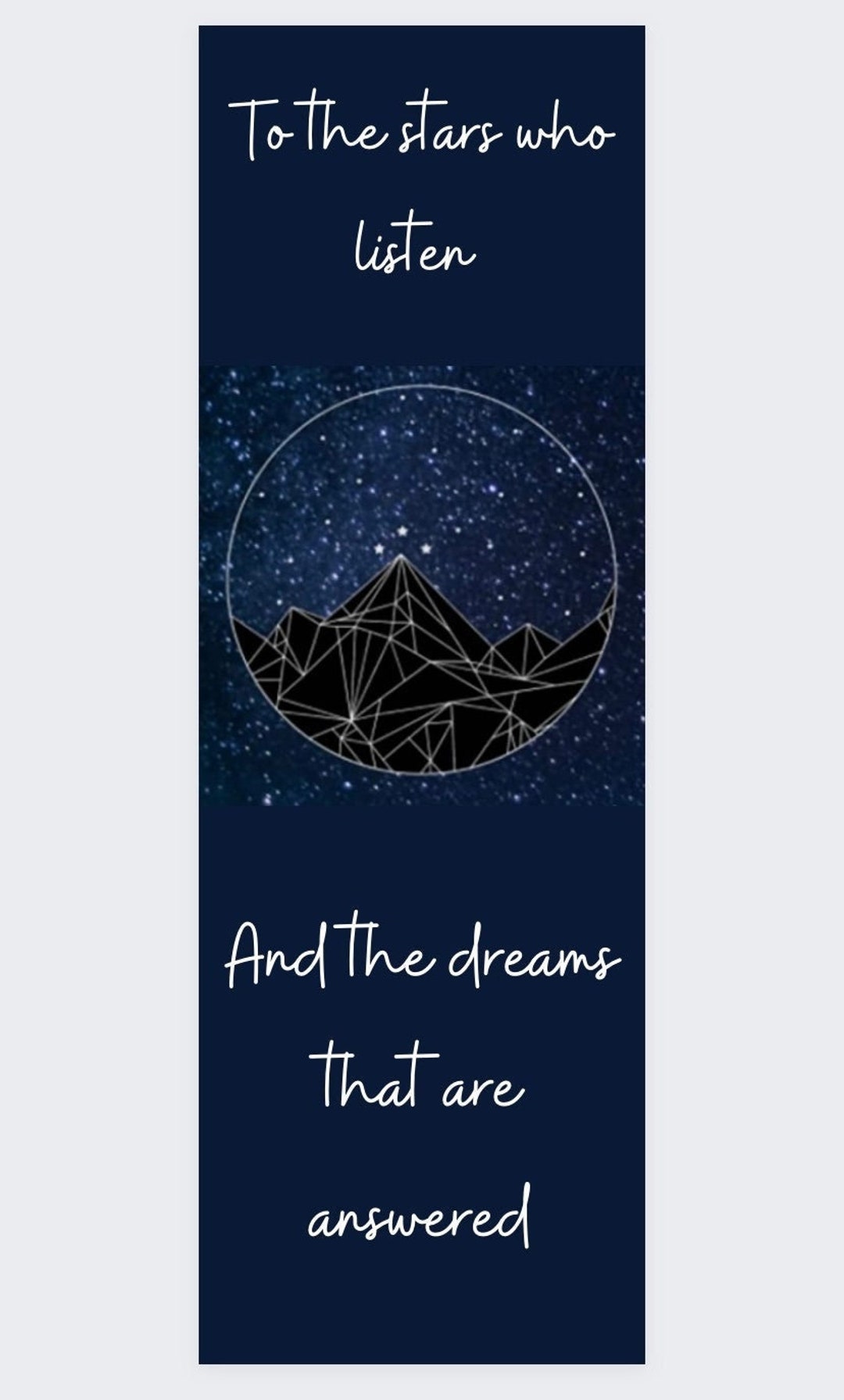 A Court of Thorns and Roses Bookmark Printable - Etsy