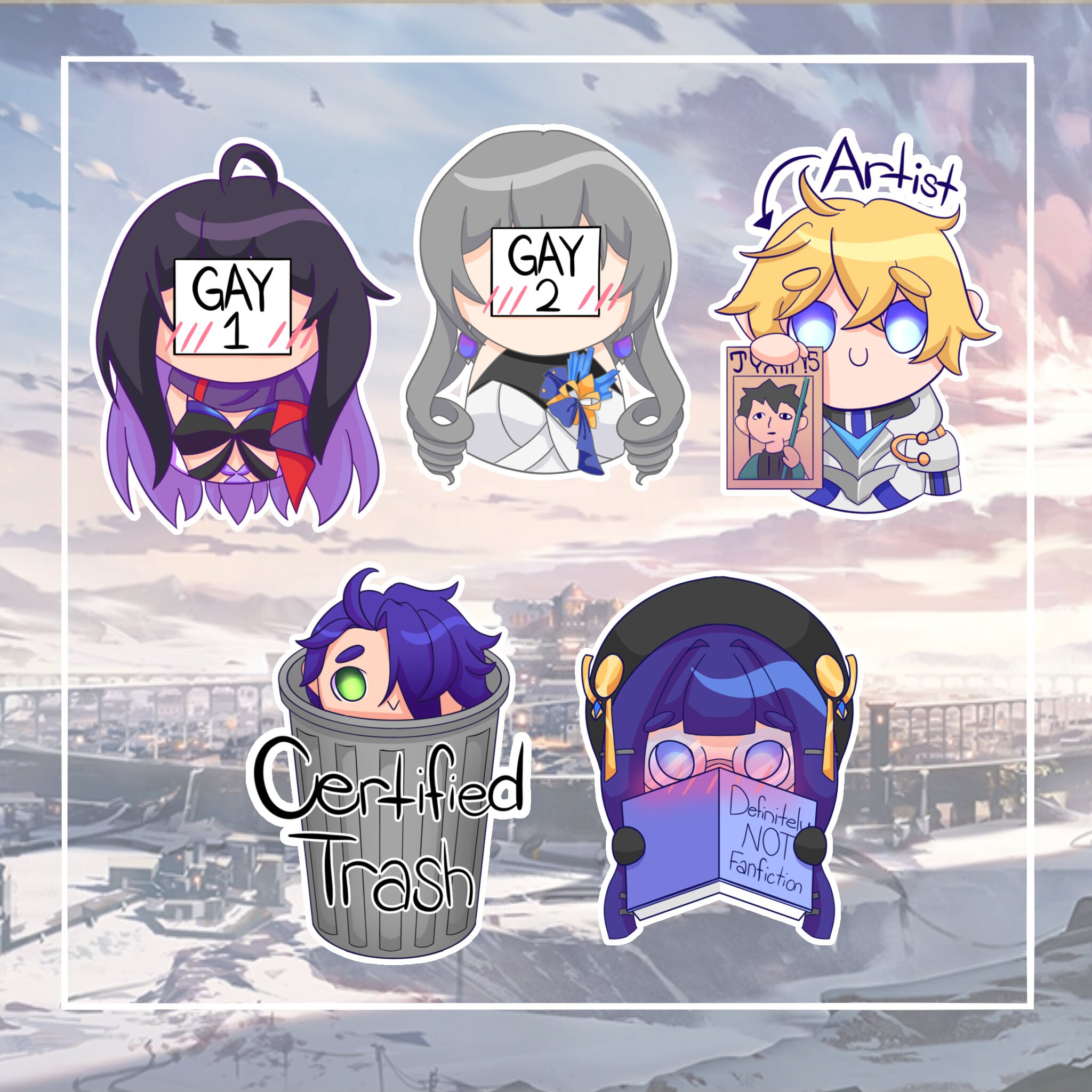 Honkai Star Rail Cute Meme Stickers Vol. 1: Belebog - Etsy