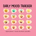 Peachy Pink Daily Mood Tracker - Embrace Emotional Awareness With ...