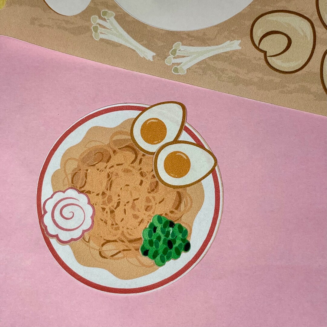DIY Ramen Bowl Sticker Sheet - Etsy
