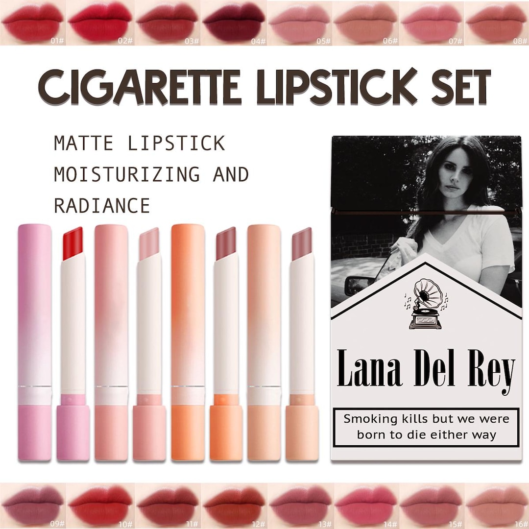 New! Lana Del Rey Collection Deluxe Lipstick Set With Custom Cigarette ...