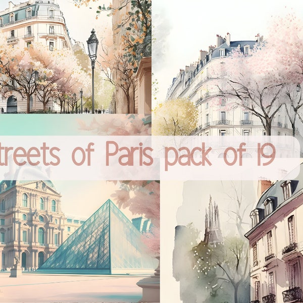 Watercolor Paris - Etsy