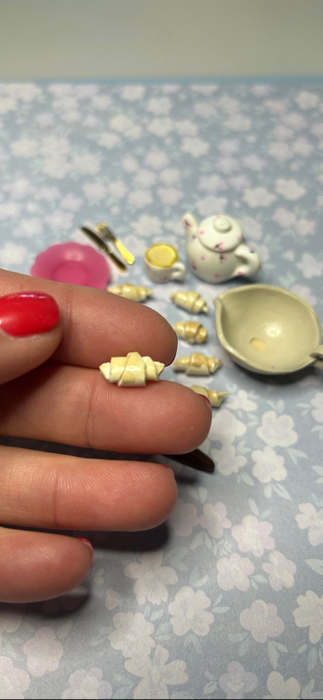 Mini Croissants, for Dollhouses,made From Polymer Clay, 1:12 Scale. - Etsy