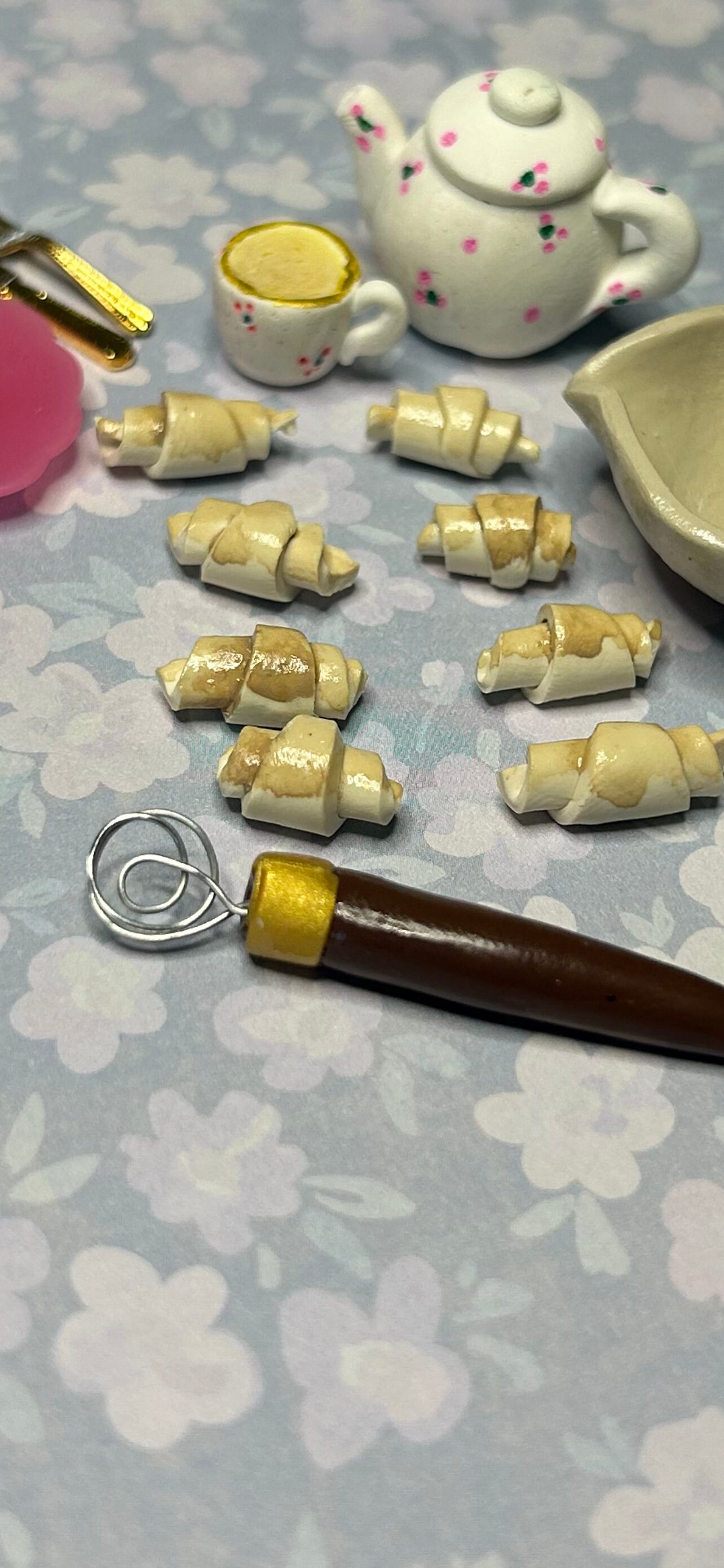 Mini Croissants, for Dollhouses,made From Polymer Clay, 1:12 Scale. - Etsy