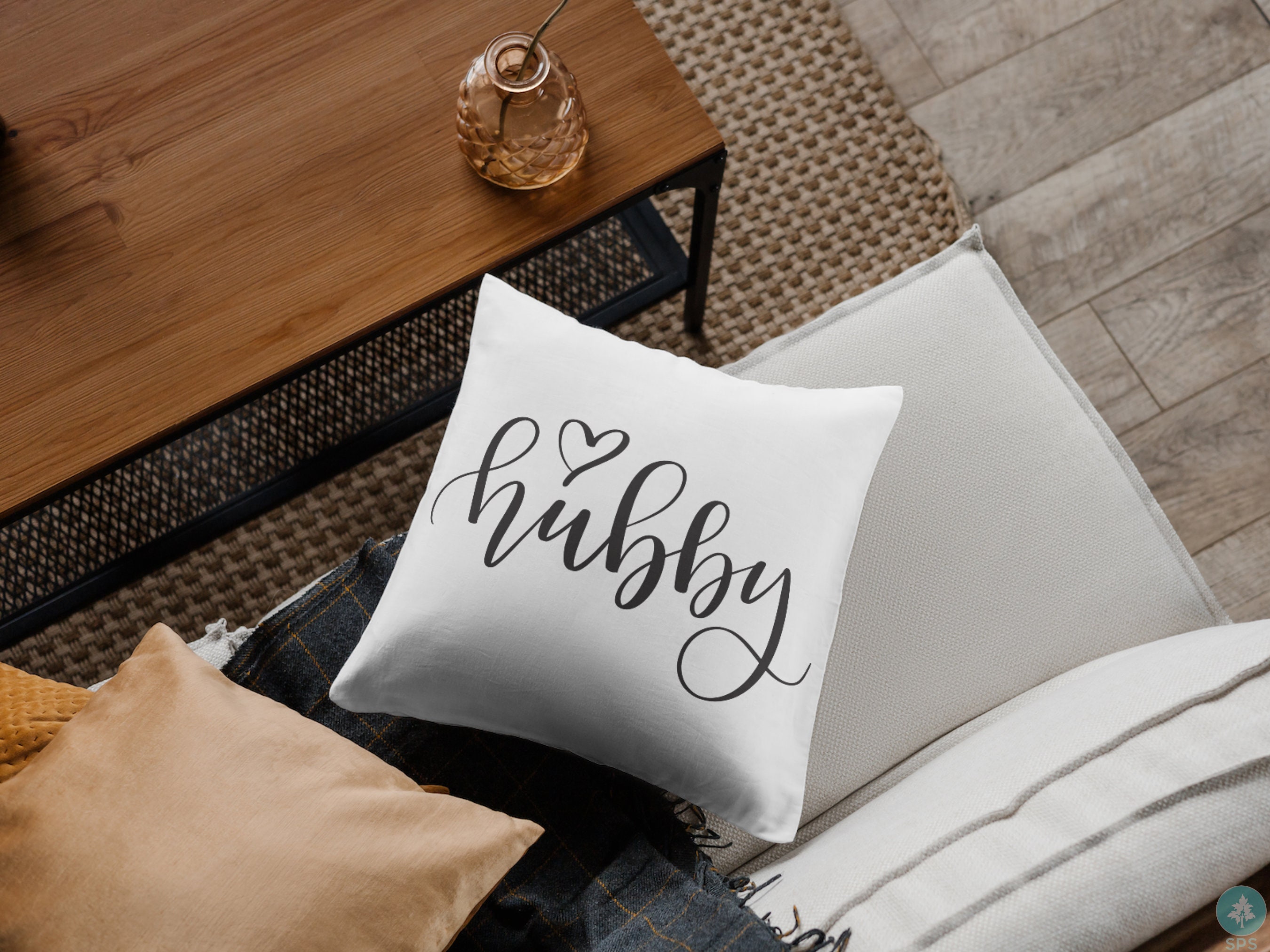 Hubby Wifey SVG Transparent Background Black & White Husband and Wife ...