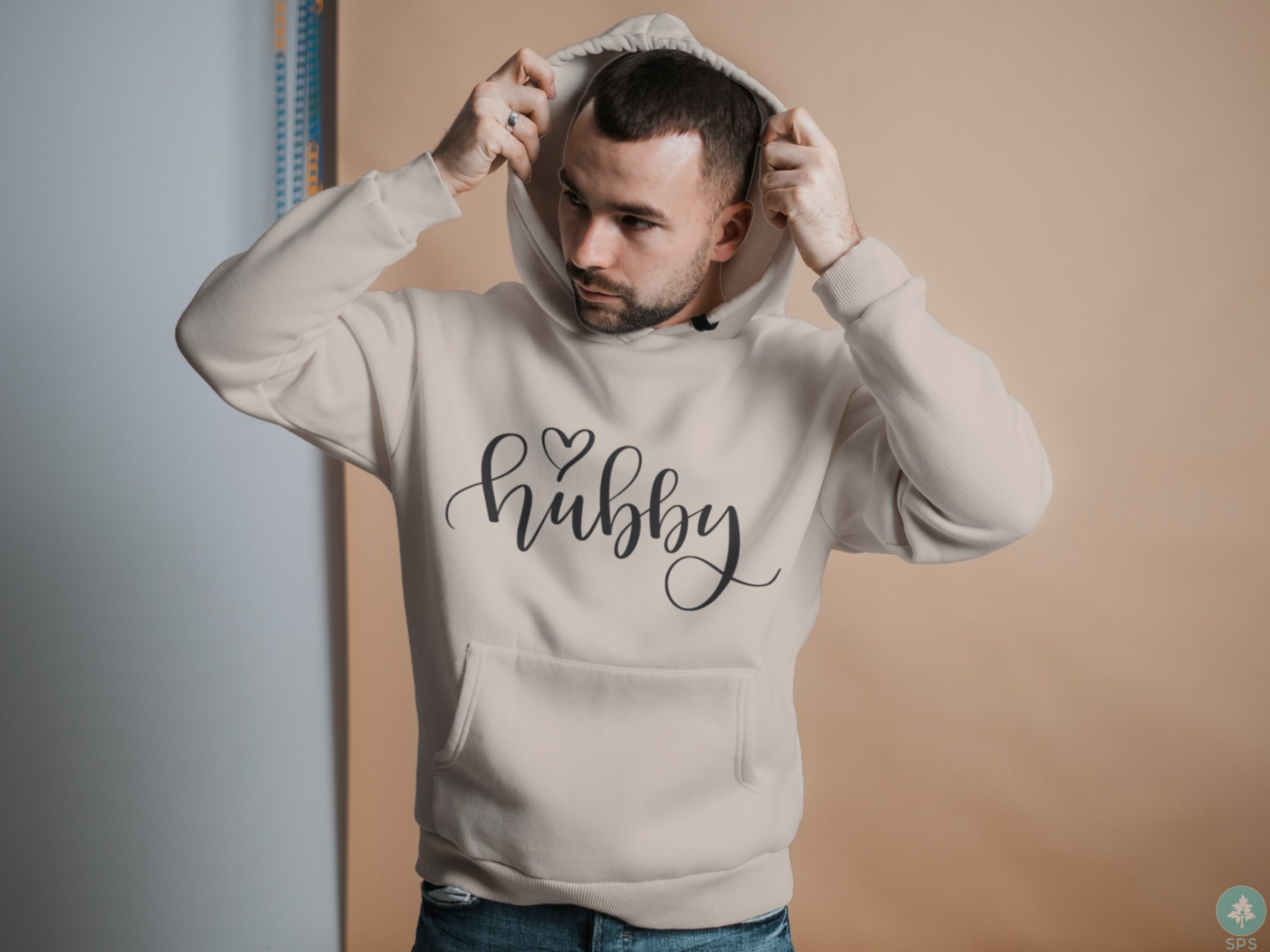 Hubby Wifey SVG Transparent Background Black & White Husband and Wife ...