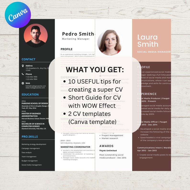 Create a Wow CV With Our Simple Resume Template! Modern, Professional ...