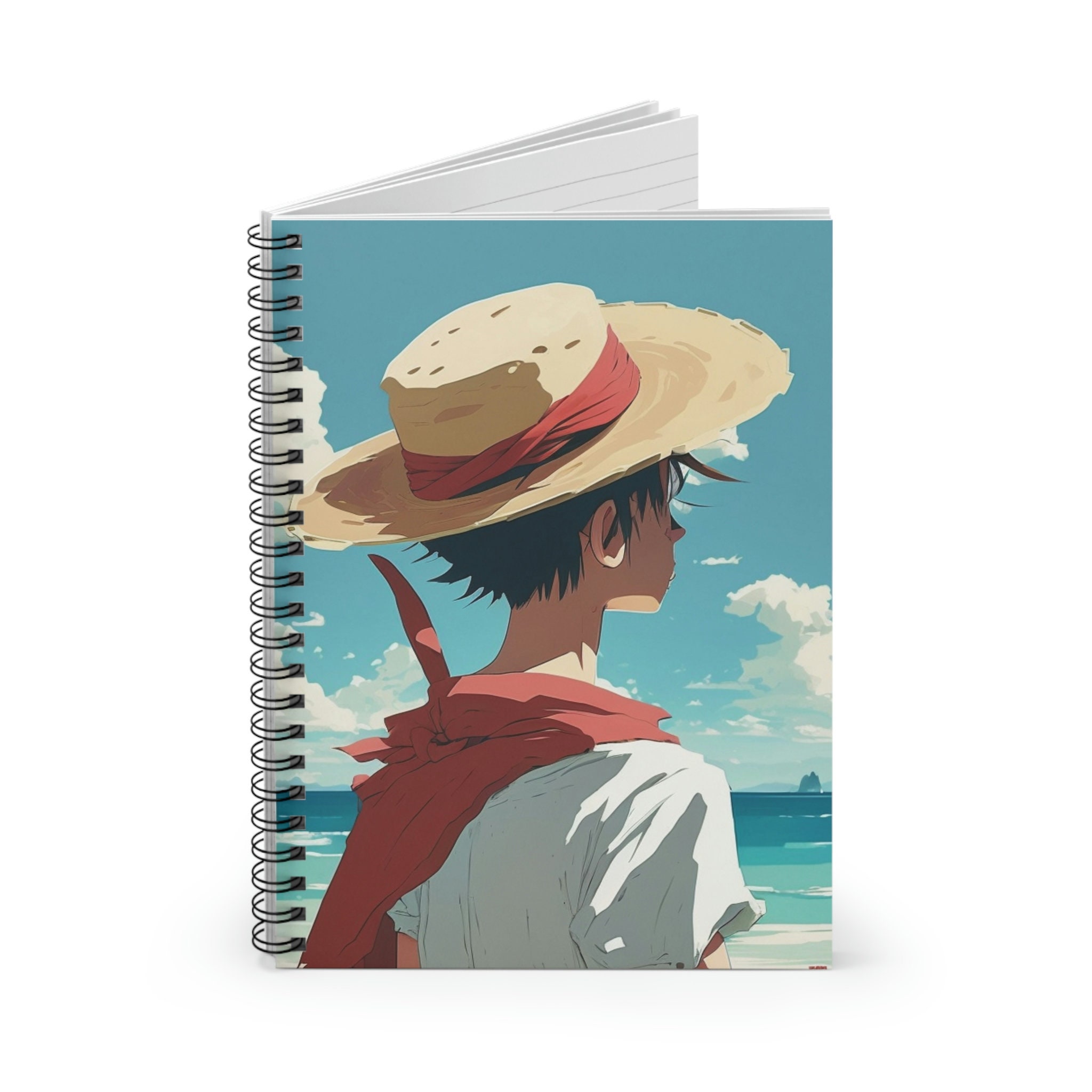 Luffy One Piece Spiral Notebook Ruled Line - Etsy