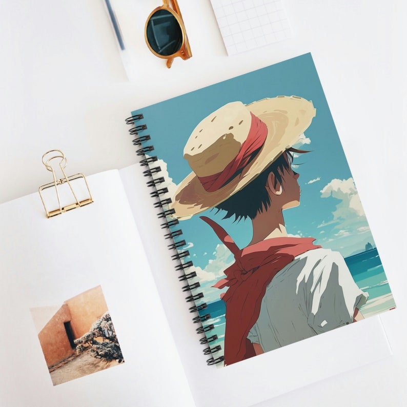 Luffy One Piece Spiral Notebook Ruled Line - Etsy