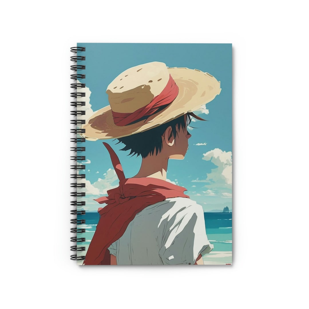 Luffy One Piece Spiral Notebook Ruled Line - Etsy