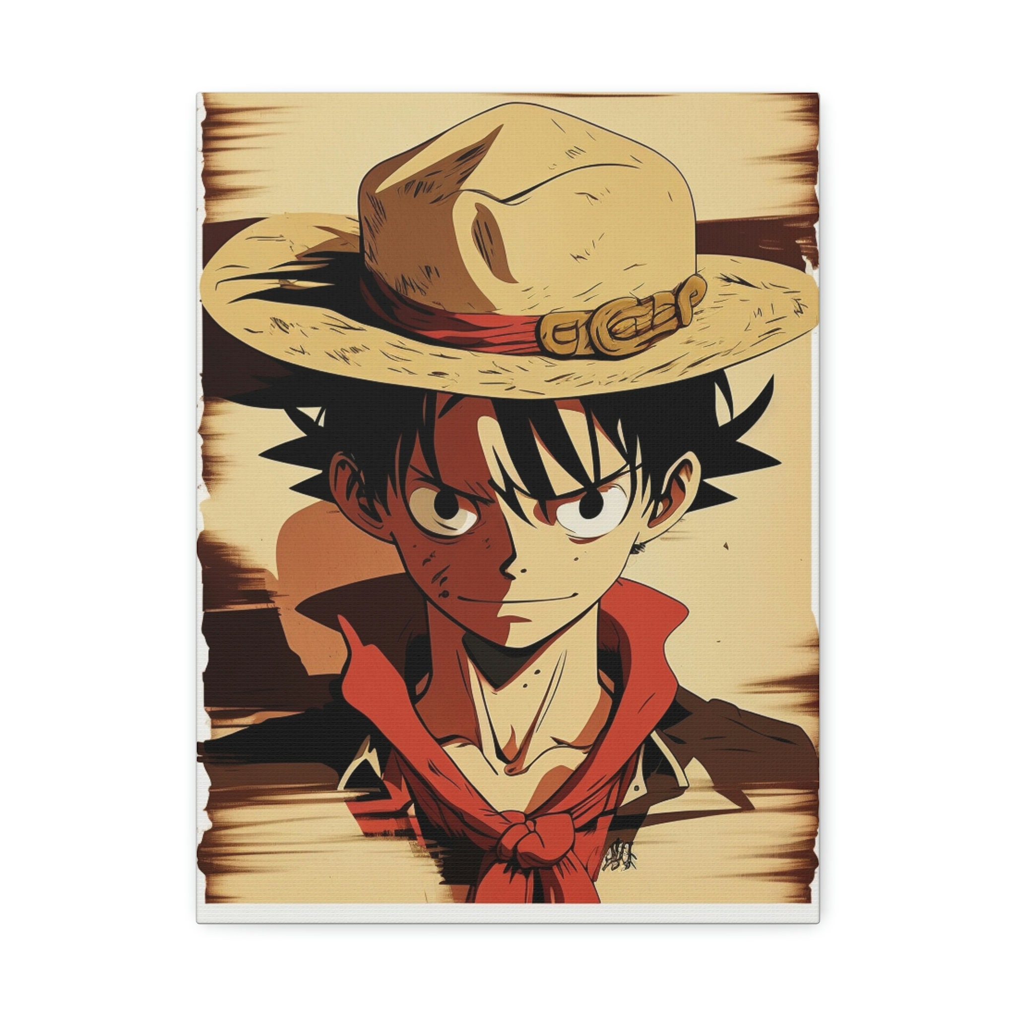 Luffy Poster One Piece Satin Canvas, Stretched - Etsy