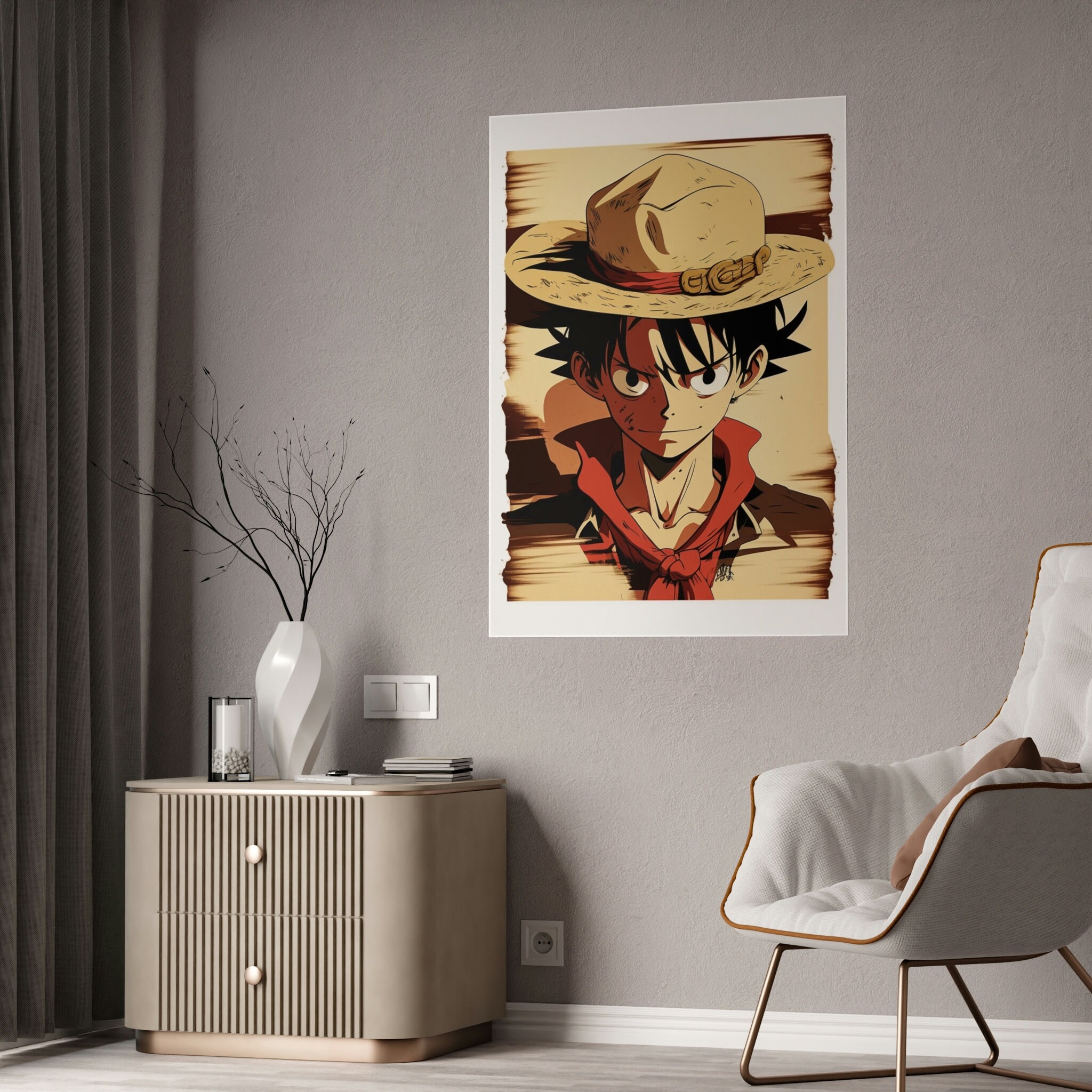 Luffy One Piece Gloss Posters - Etsy Canada