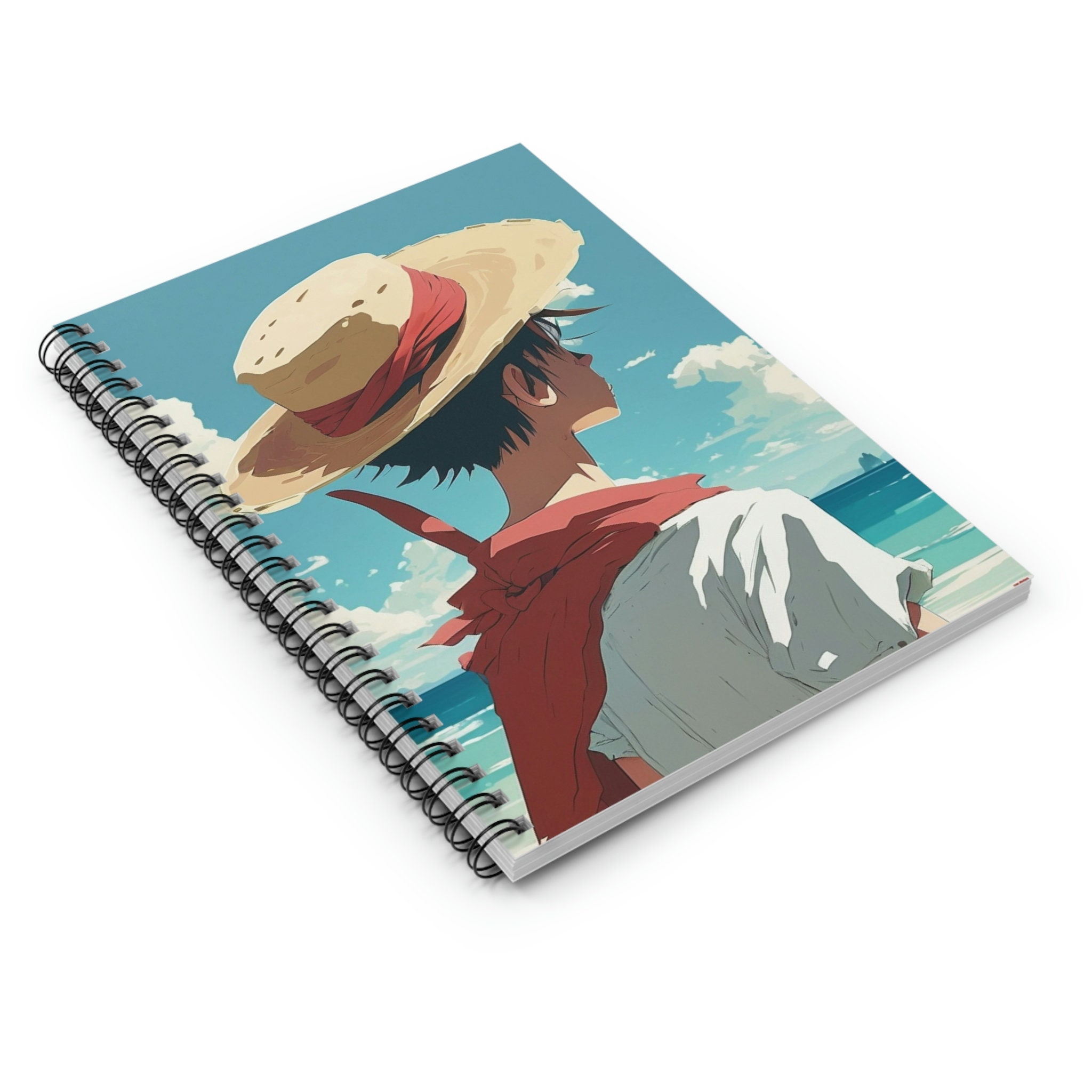 Luffy One Piece Spiral Notebook Ruled Line - Etsy