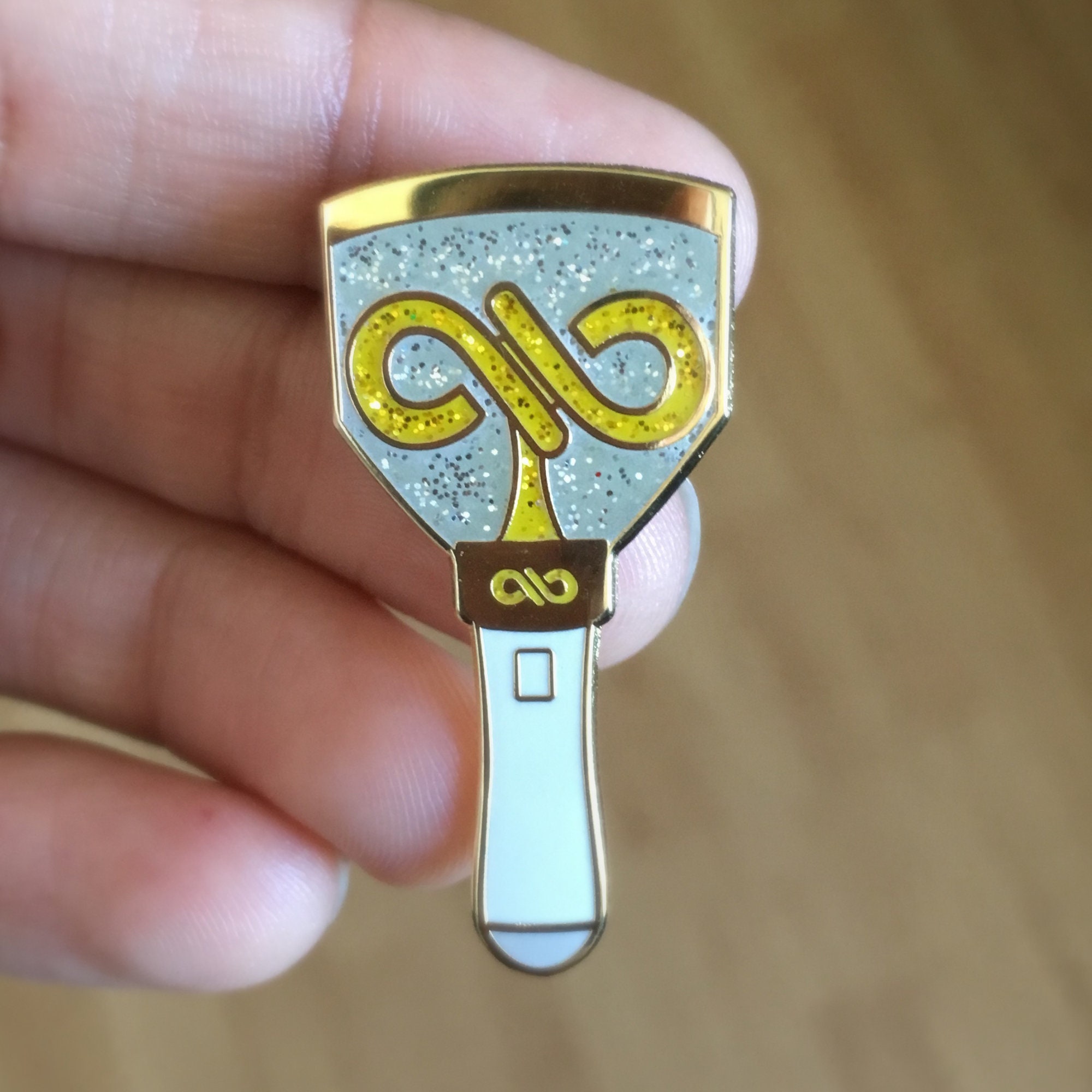 Infinite Yeobong Lightstick B Grade Enamel Pin Glow In The Dark Enamel Pin Etsy