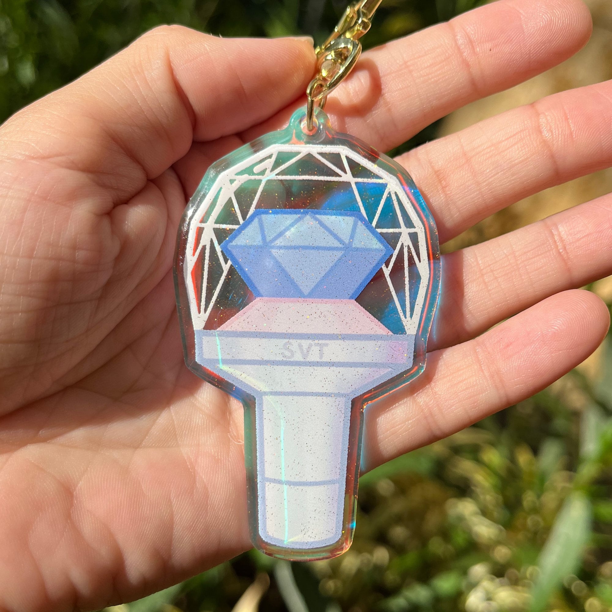 Seventeen Caratbong Kpop Lightstick Acrylic Holographic - Etsy