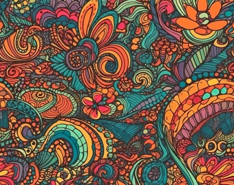 Psychedelic Pattern - Etsy