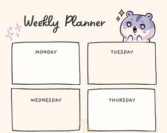 Cute Printable Weekly Planner - Etsy