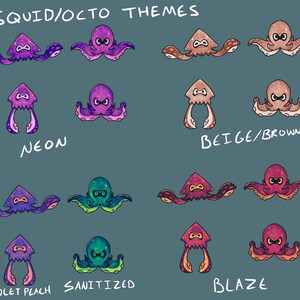 SQUID/OCTO SPLATOON - Etsy