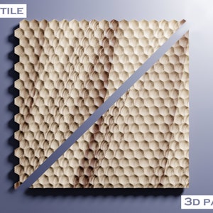 STL Model CNC Acoustic Wall Panel and 3d Wall Tiles | CNC 3d Files for ...