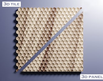 3D STL Files | Honeycomb 3D Tile and 3D Panel | CNC Files for Wood ...