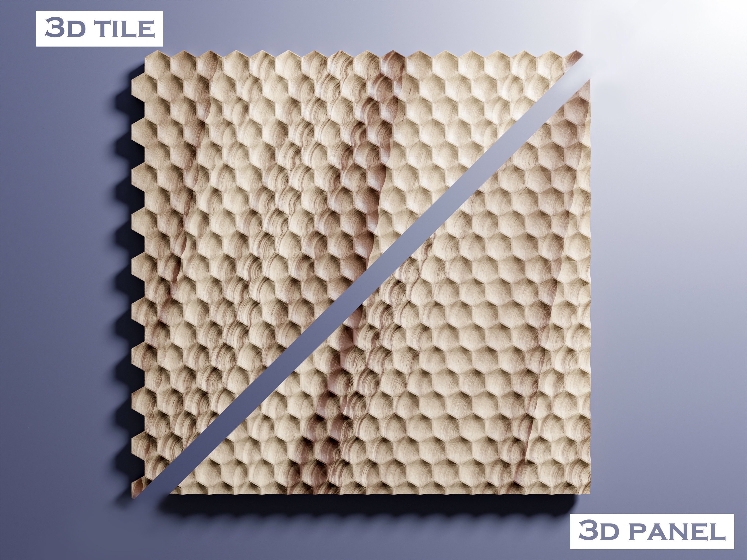 STL Model CNC Acoustic Wall Panel and 3d Wall Tiles | CNC 3d Files for ...