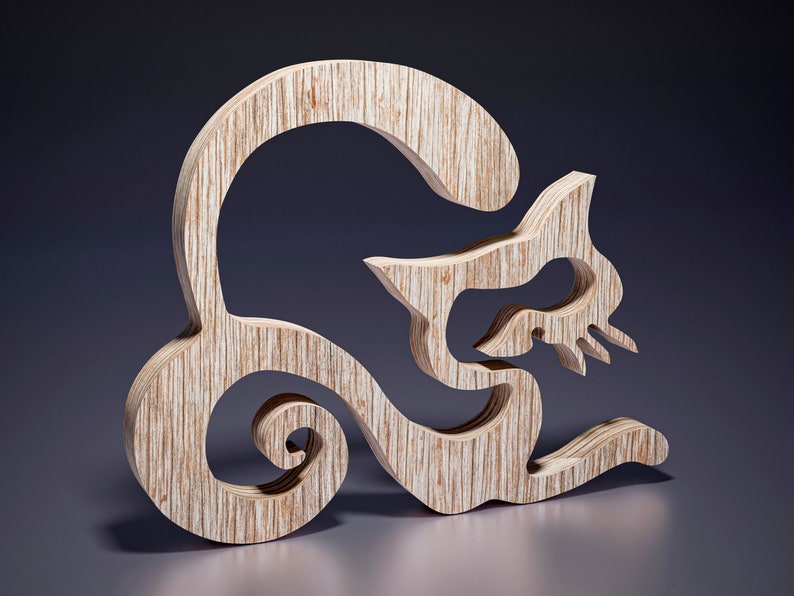 Cat | Gift CNC Files | CNC Router Files | Cat Vector Files - Etsy