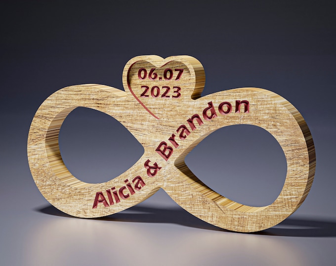 Wedding Gift Sign With Date CNC File for Wood Router or 3d Printer ...
