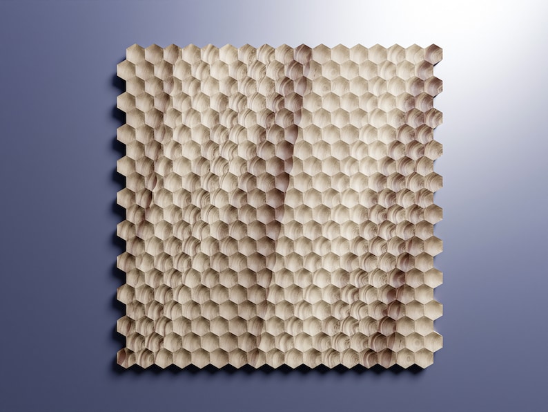 Honeycomb 3D Tile STL Files | CNC Router & 3D Printer (digital Download ...