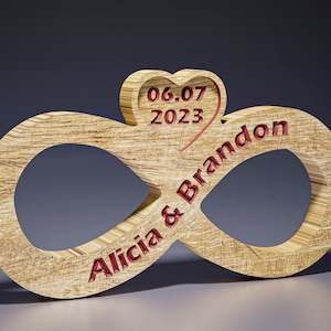 Wedding Gift Sign With Date | CNC File for Wood Router or 3d Printer ...