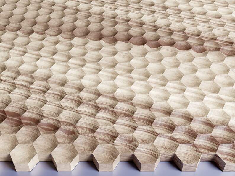 3D STL Files | Honeycomb 3D Tile and 3D Panel | CNC Files for Wood ...