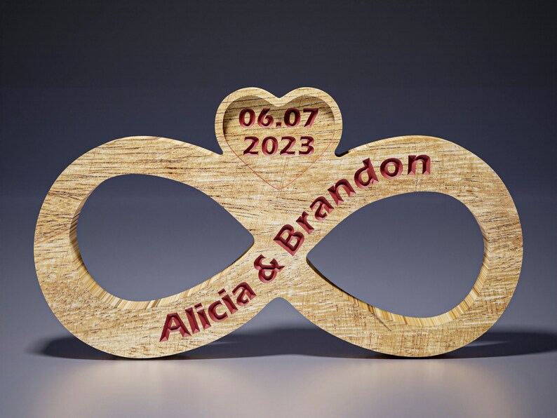 Wedding Gift Sign With Date | CNC File for Wood Router or 3d Printer ...