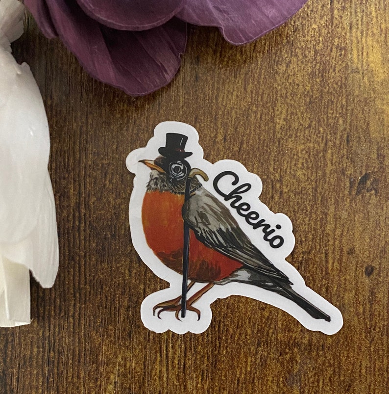 Robin Sticker Bird Sticker Birder Gift Birdwatching - Etsy