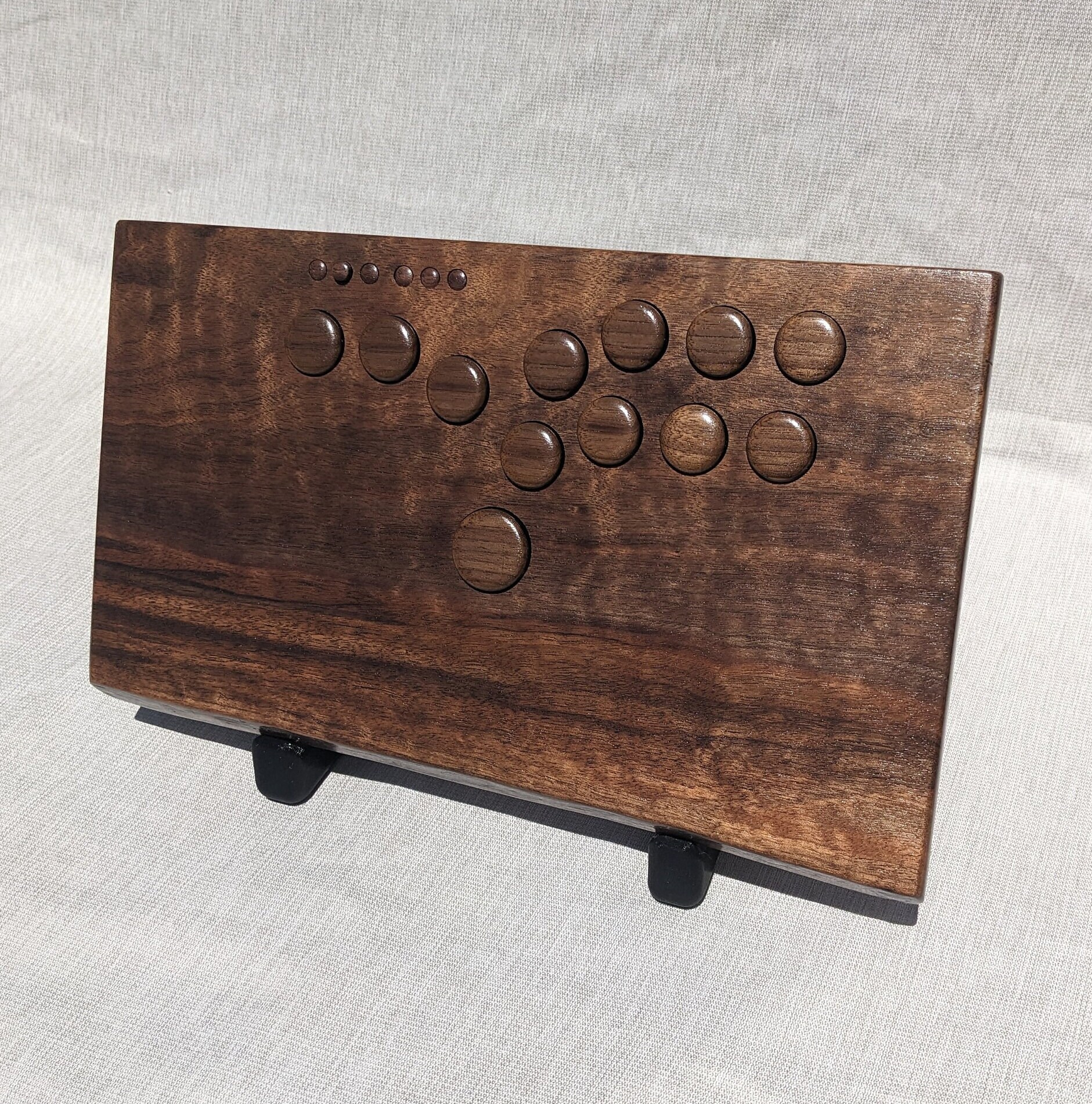 Walnut Live-edge All-wood Flatbox Controller for Fighting Games - Etsy