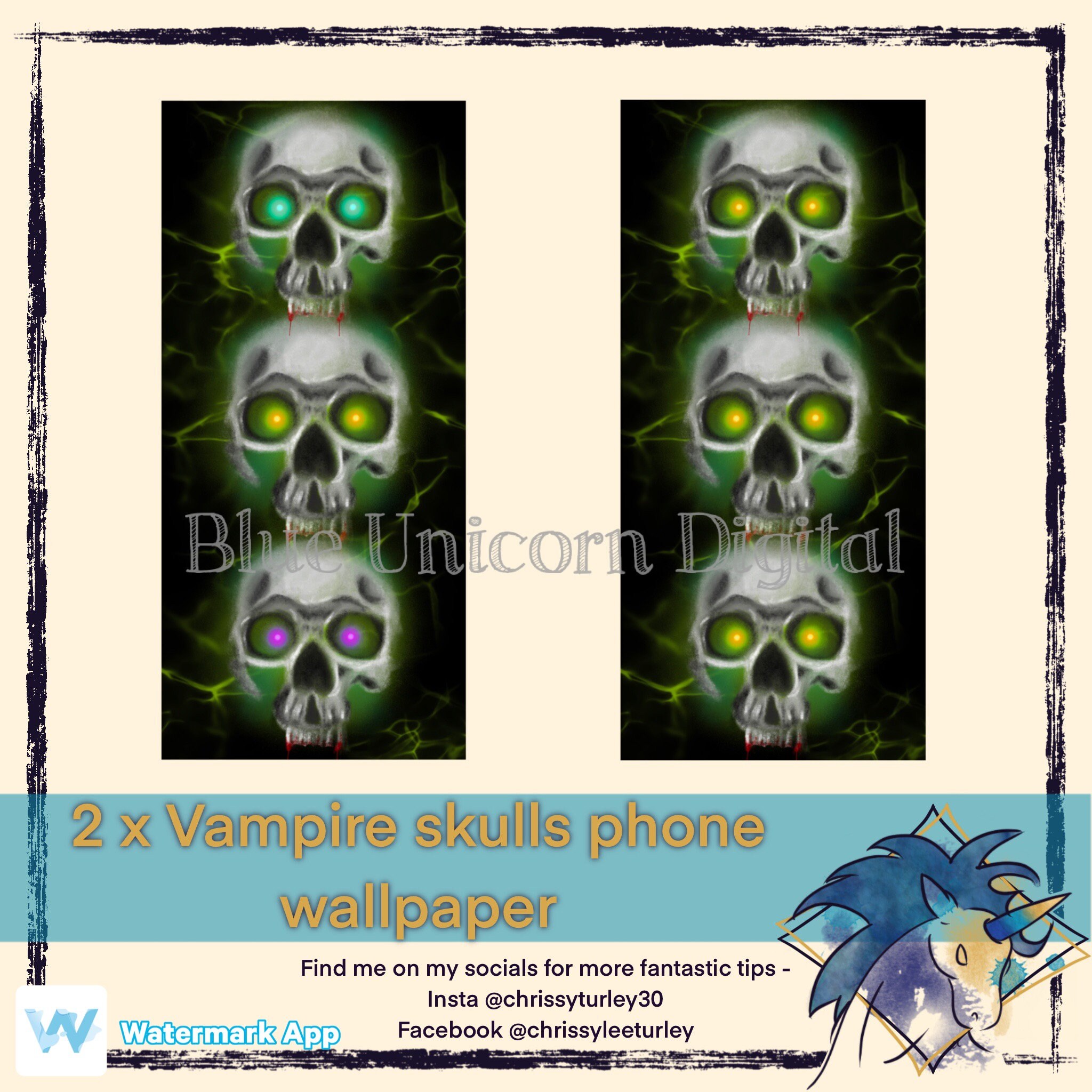 Vampire Skull Wallpaper