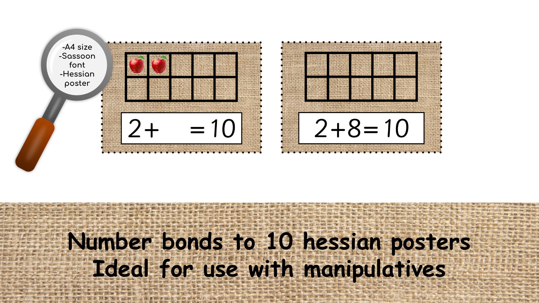 Number Bonds to 10 / Maths Display Posters / Playdough Mats ...