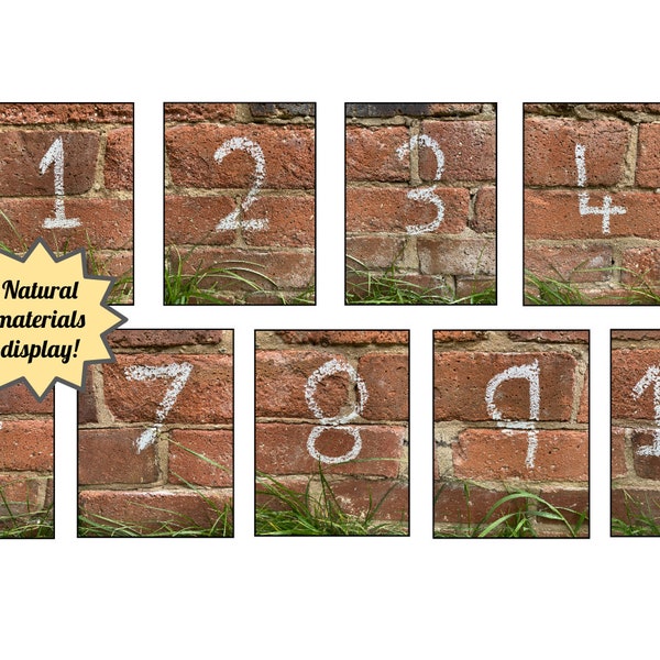 Chalk Numbers - Etsy