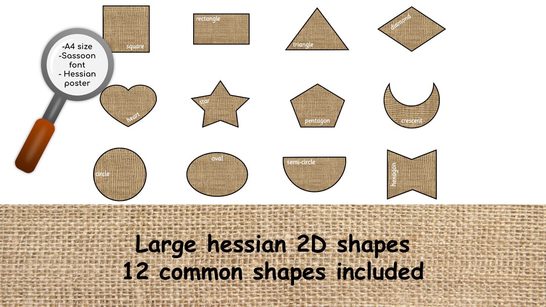 Shapes / Large 2D Shapes / Maths Display / Classroom Display / - Etsy