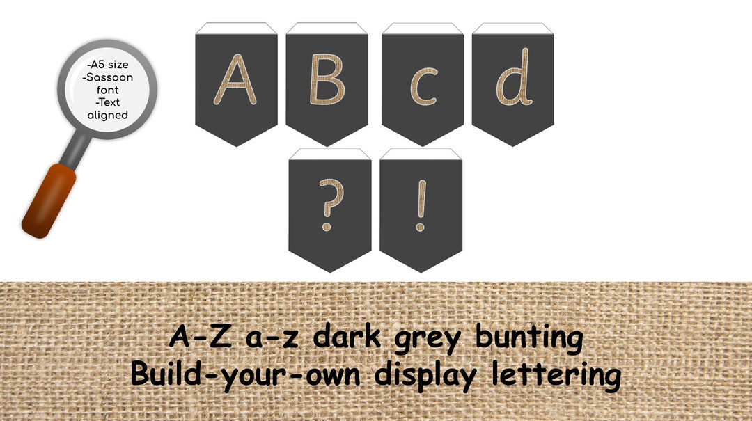 Lettering / Build Your Own Display Lettering / Classroom Bunting ...