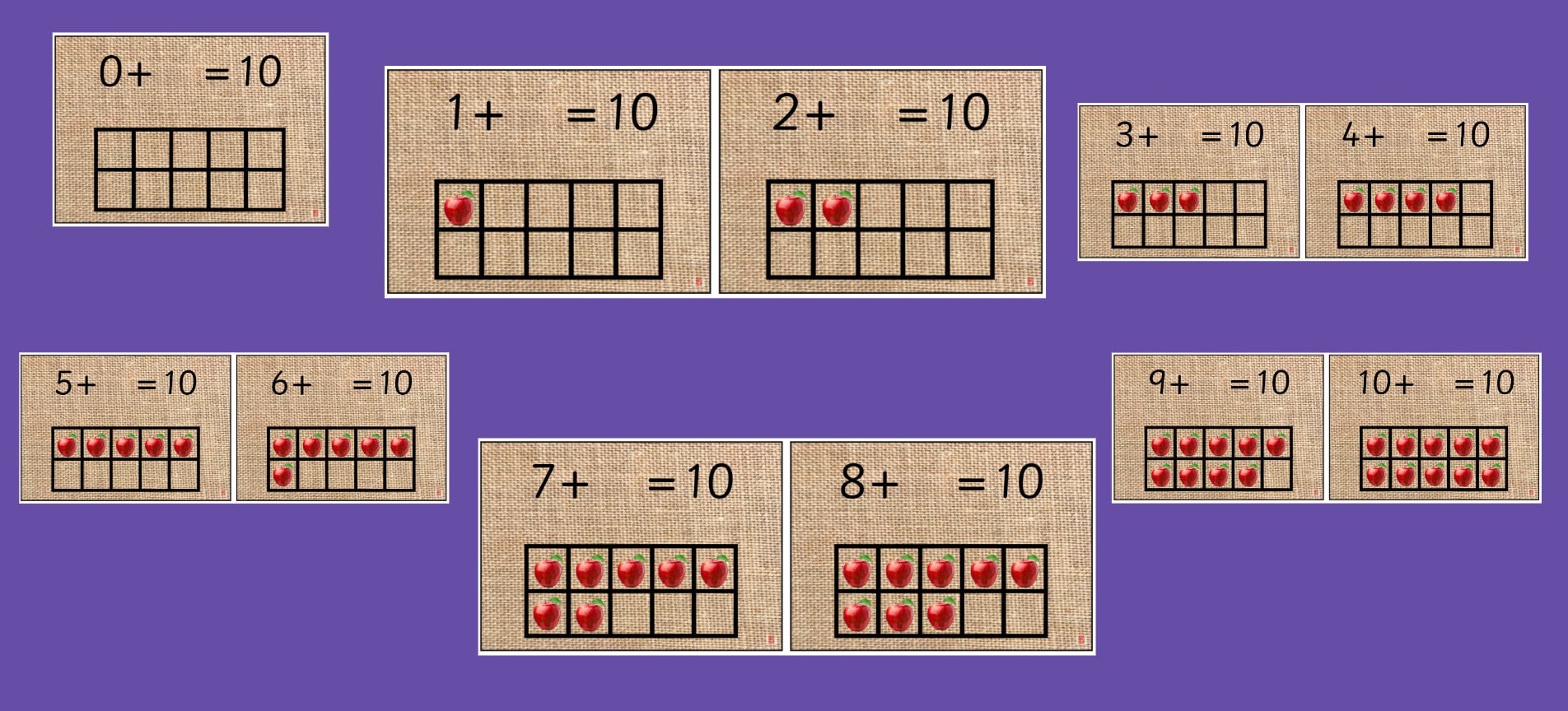 Number Bonds to 10 Maths Display Posters Playdough Mats - Etsy UK