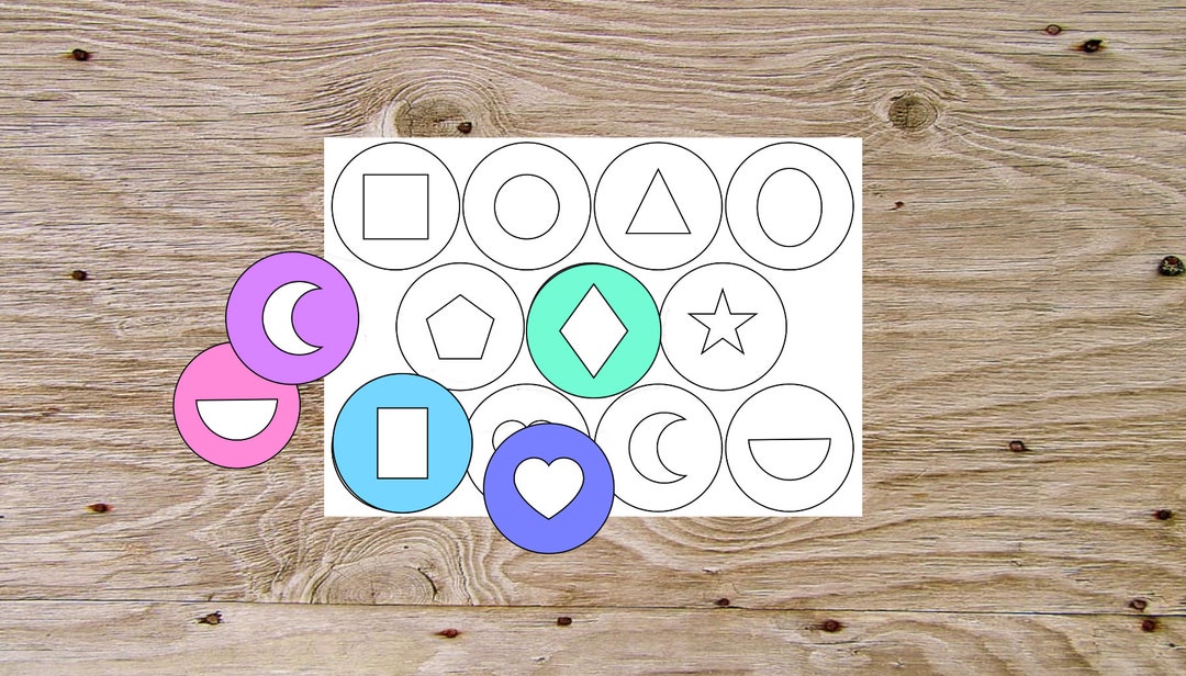 2d Shape Matching Game / Classroom Maths Resource / Learning - Etsy