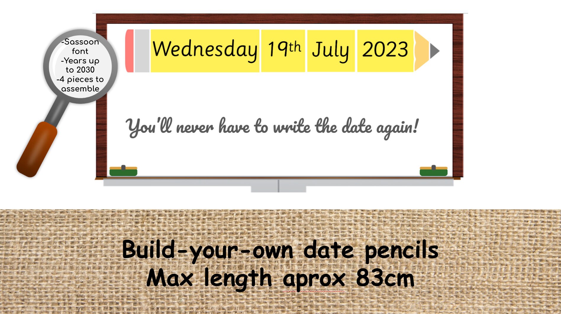 Today's Date / Days / Months / Years / Classroom Display / Daily ...